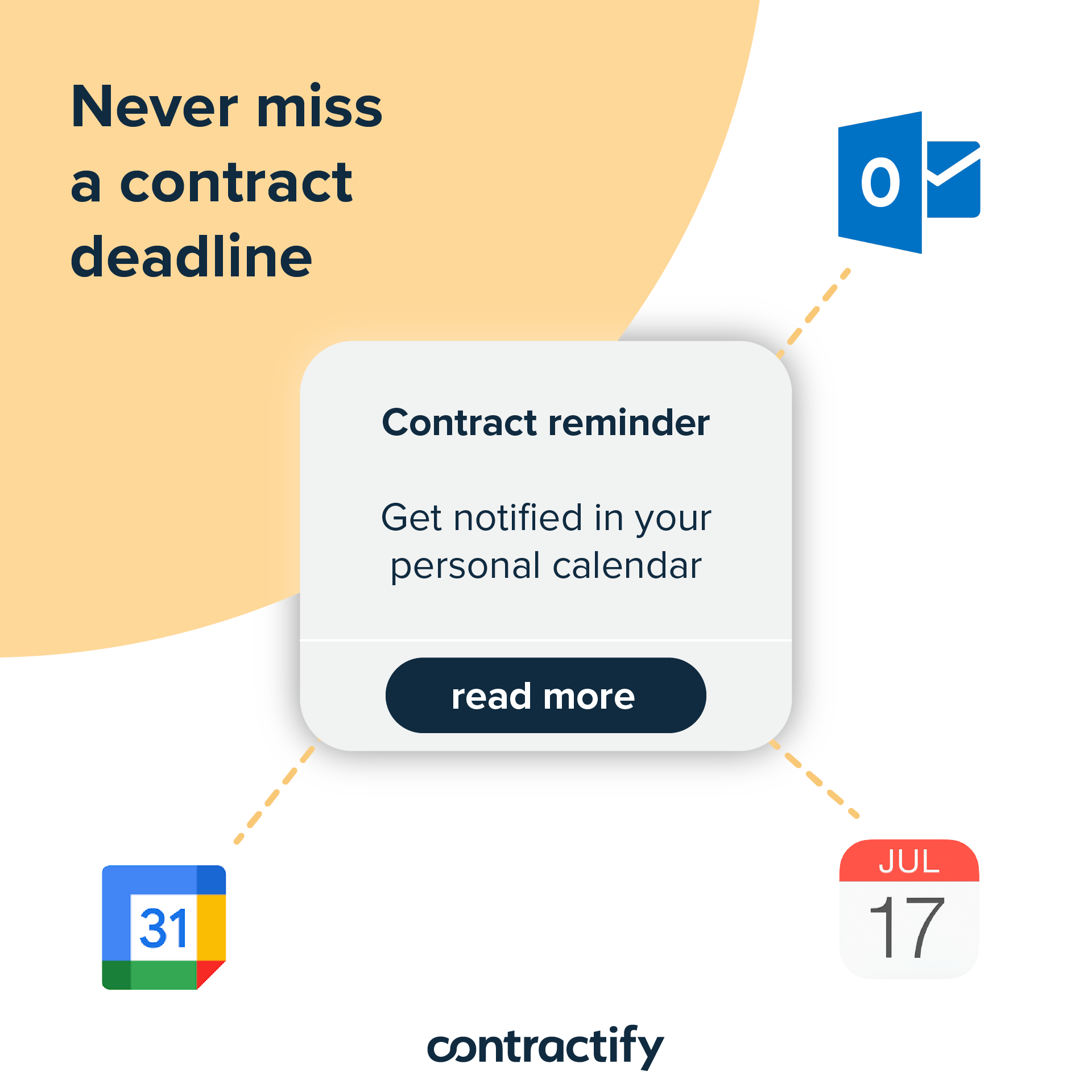 Contractify | Free trial calendar